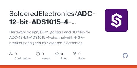 GitHub SolderedElectronics ADC Bit ADS Channel With PGA Breakout Hardware Design