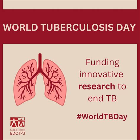 Worldtbday Tuberculosis Research Tb Global Health Edctp3