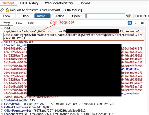ssrf vulnerability on azure machine learning service