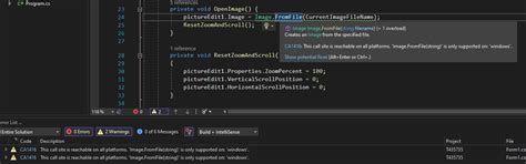 platform warnings in windows forms 6 project · issue 6099