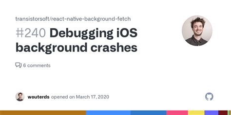 debugging ios background crashes · issue 240 · transistorsoft react