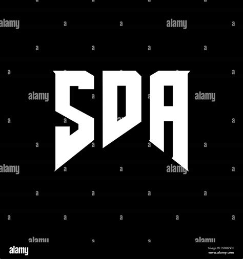 Sda Letter Logo Design For Technology Company Sda Logo Design Black