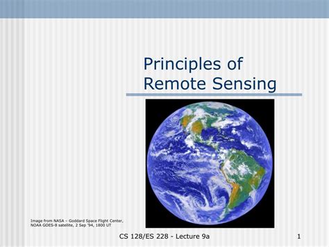 PPT Principles Of Remote Sensing PowerPoint Presentation Free Download ID 5155338