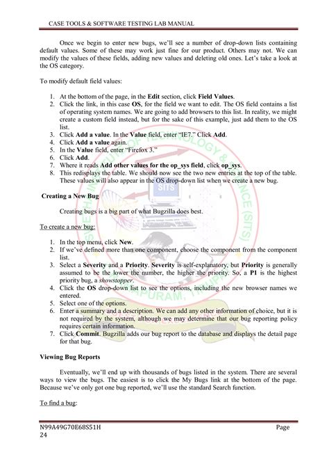 Software Testing Lab Manual Pdf