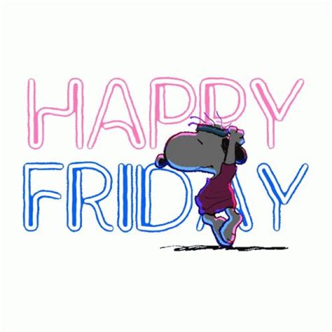 Happy Friday Snoopy Sticker Happy Friday Snoopy Its Friday Discover