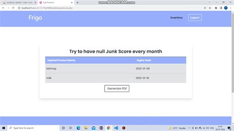 Github Priyansichogale Frigo