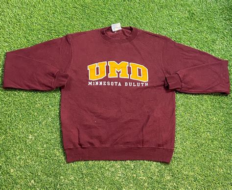 Vintage University Of Minnesota Duluth Umd Crewneck Sweatshirt Champion