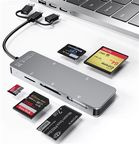 Amazon Com New Upgraded Memory Stick Pro Duo Adapter Supports Read 5 Cards Simultaneously SD