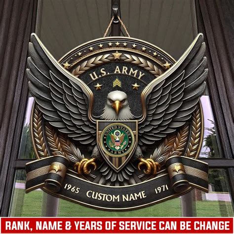 Us Army Served With Pride 2 Layers Wooden Sign 18x18in Proud Us