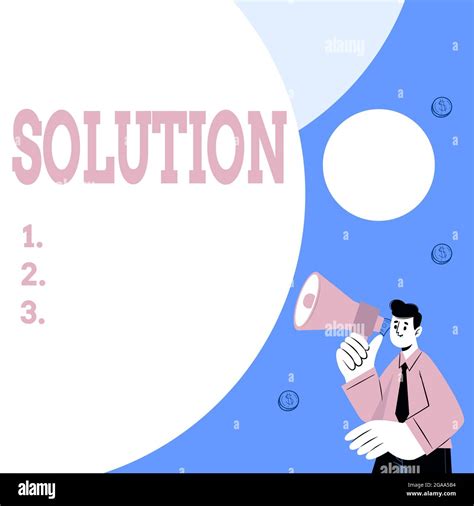Hand Writing Sign Solution Word Written On The Ways To Solve A Problem