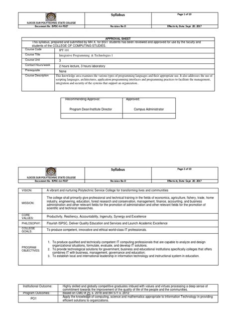 Integrative Programming Technologies 101 Pdf Computer Program