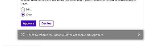 sharepoint online error when responding to access request microsoft