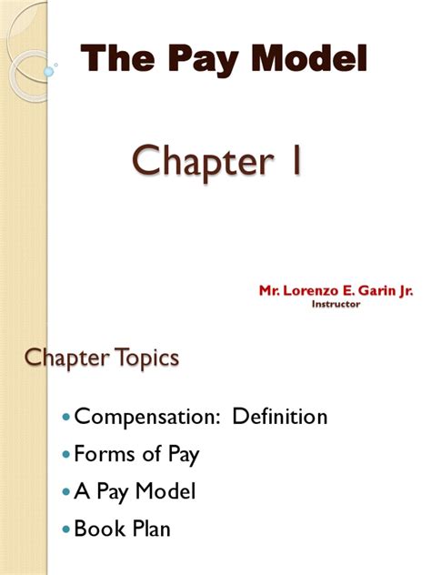 Pay Model Finalppt Wage Employment