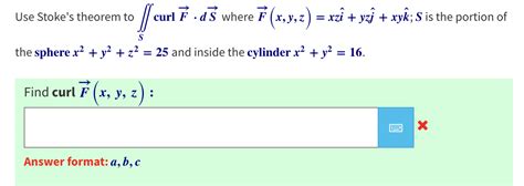 Solved Find Curl Vec F X Y Z Answer Format A B C Chegg
