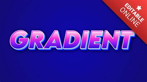 Gradient Font Text Effect Generator