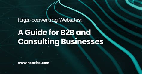high converting website design for consulting and b2b business