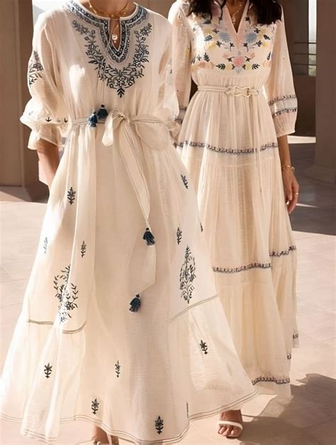Beautiful White Long Sleeves Designed Gown Dress Pattern Evening