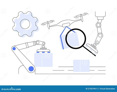 Labor Substitution Abstract Concept Vector Illustration Stock Illustration Illustration Of