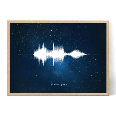 Voice Recording Soundwave Art Positive Prints