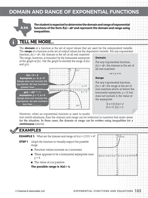 Domain And Range Of Exponential Functions Tell Me More Download Free
