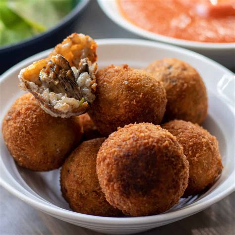 Italian Rice Balls Love From The Kitchen Italian Rice Balls With