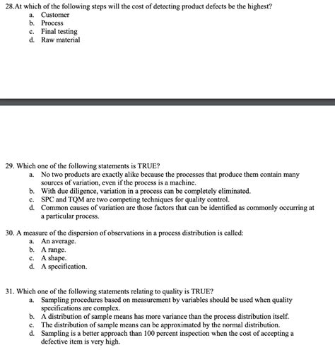 Solved 22 The Control Chart Most Appropriate For Plotting