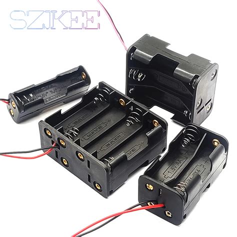 Aa 배터리 홀더 양면 스프링 플라스틱 Aa 배터리 박스 라인 2 4 68 슬롯 3v 6v 9v 12v Aliexpress