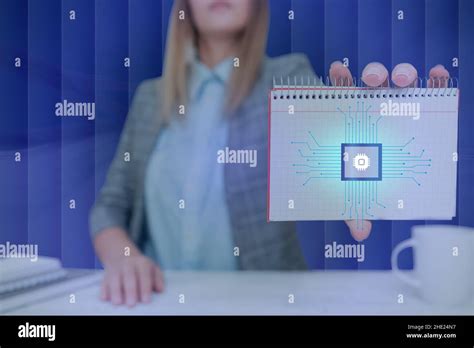 Lady Pressing Screen Of Mobile Phone Showing The Futuristic Technology