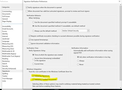 Validating Signature Validating Certified Documen Adobe Product