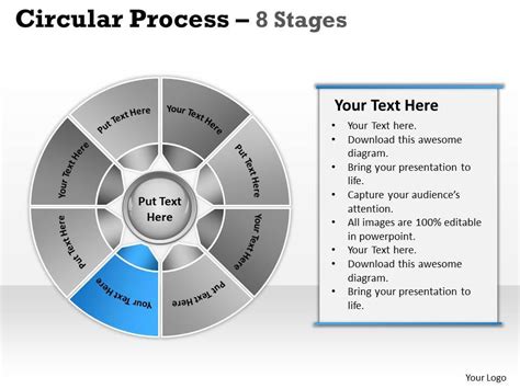 Circular Process 8 Stages 15 Presentation PowerPoint Diagrams PPT Sample Presentations PPT