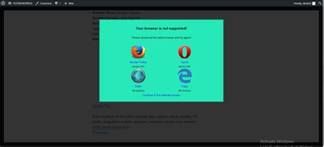 Sphinx Browser Version Checker Plugin For Wordpress By Coderevolution