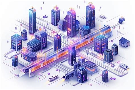 Premium Photo Smart City Infrastructure With Iot Connectivity