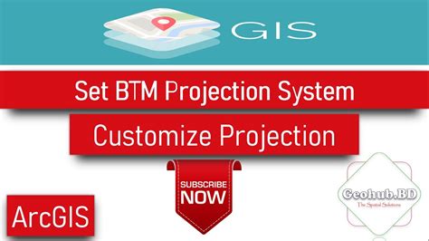 How To Set Btm Projection System In Arcgis Bangla Tutorial Youtube