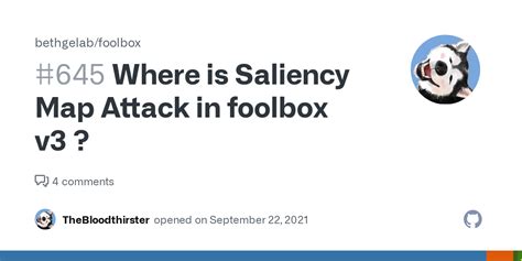 where is saliency map attack in foolbox v3 · issue 645 · bethgelab