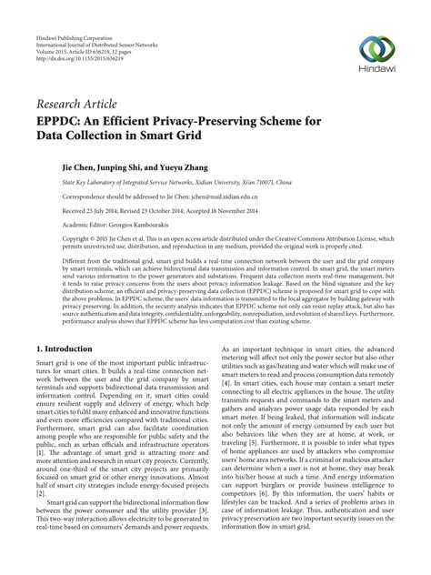 Pdf Eppdc An Efficient Privacy Preserving Scheme For Data Collection In Smart Grid