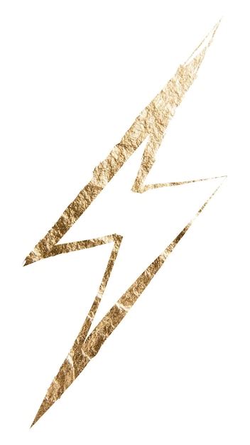 Золотая эстетическая иллюстрация на прозрачном фоне Премиум фото