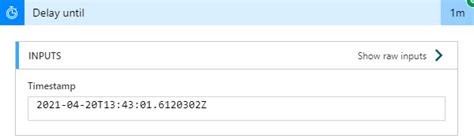 Delay Until Function In Azure Logic Apps Throwing Error Stack Overflow
