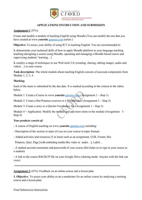 Applications Instruction And Submission 1 Pdf