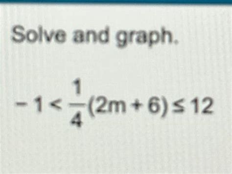 Solved Solve And Graph 1
