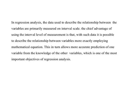 regression analysis ppt