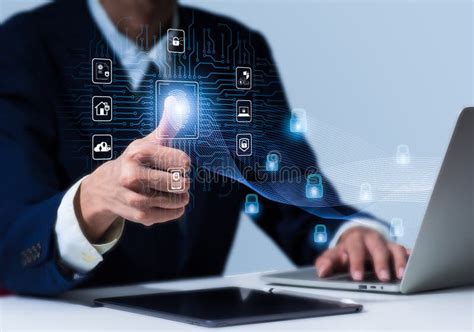 In Order To Gain Access To A Private System Biometric Fingerprint Scanning Enables Secure