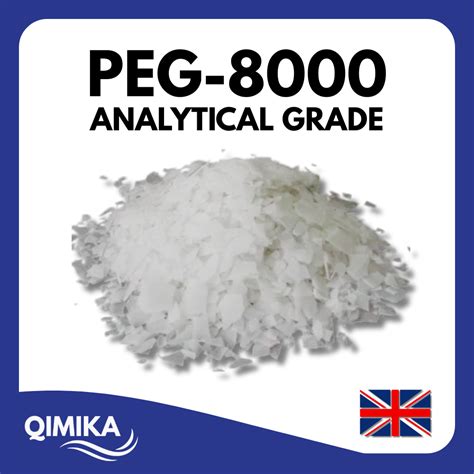 Polyethylene Glycol Peg 8000 500g 100 Analytical Grade Ebay Uk