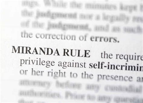 Understanding And Exercising Your Miranda Rights Miranda Rights