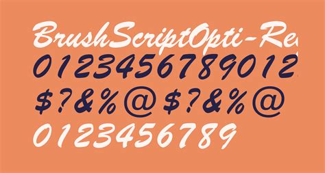 BrushScriptOpti Regular Free Font What Font Is