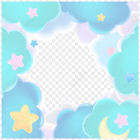 Colorful Clouds Bordertexturestarstars Png Free Download And Clipart