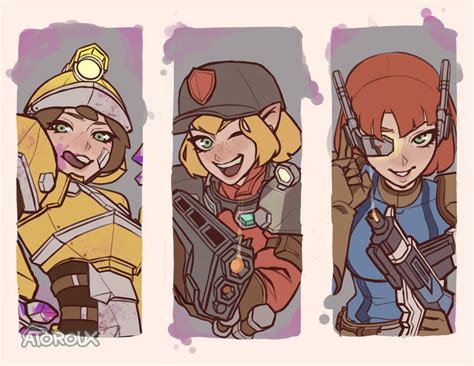 Scout Driller And Engineer Deep Rock Galactic Drawn By Atoroux Danbooru