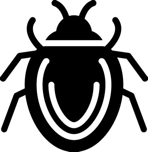A Black And White Bug Icon On A White Background 51161500 Vector Art At Vecteezy