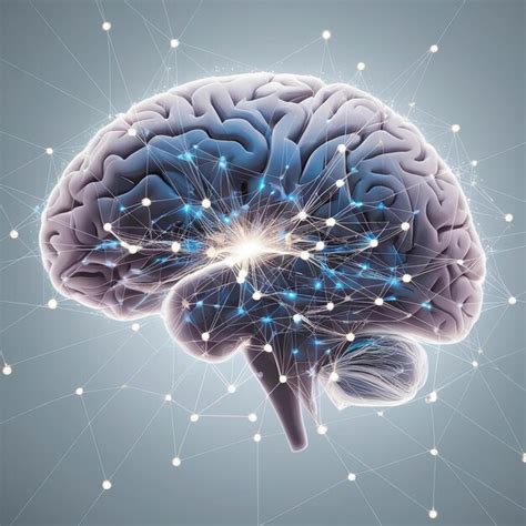 A Mesmerizing Visualization Of A Brains Neural Network Premium Ai Generated Image