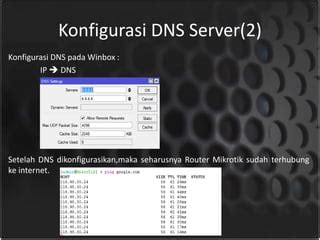 Modul Basic Configuration Mikrotik I PPTX