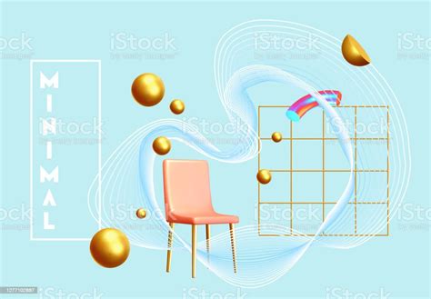 황금 기하학적 요소와 추상적 인 배경 3d 모양 벡터 최소 포스터 모던 양식에 대한 스톡 벡터 아트 및 기타 이미지 모던 양식 예술 합성 이미지 Istock